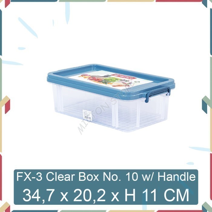 Jual BEZTON Lion Star FX-3 Clear Box No 10 Kotak Serbaguna Box Container 3 LionStar Plastik ...