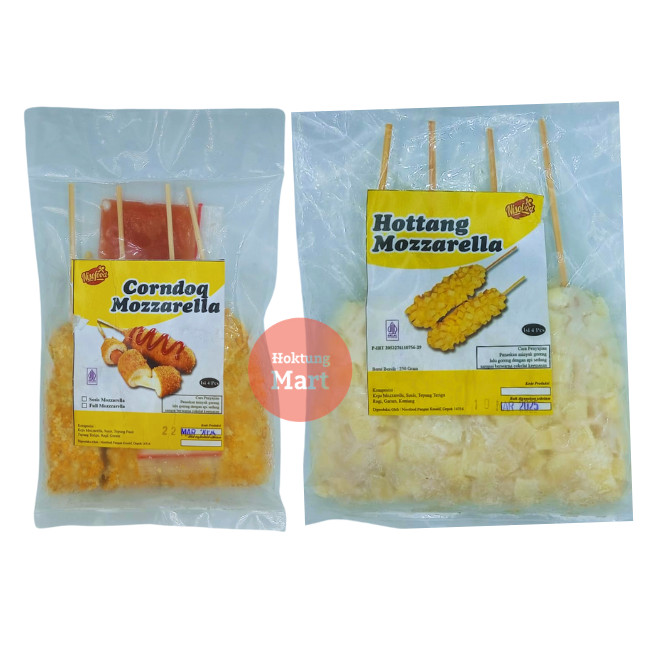 Jual Hottang /Sosis Corn Dog Mozzarella isi 4 Hotdog Kentang Cemilan ...