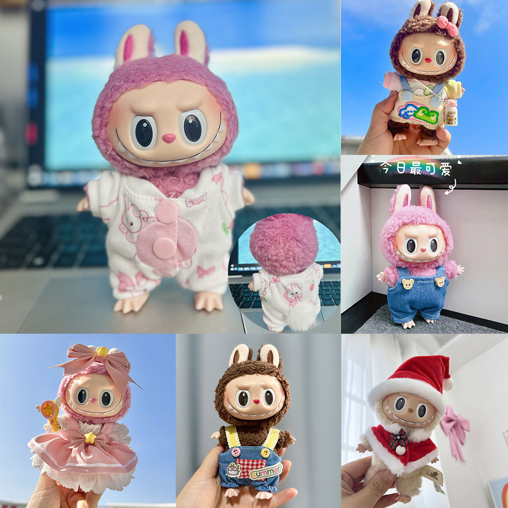 Jual for 17cm baju labubu Outfit kostum labubu macaroon baju boneka ...