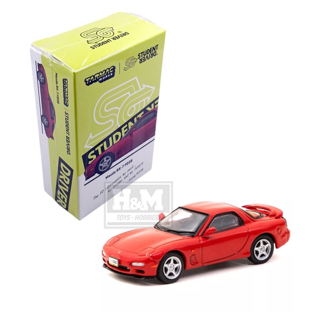 Jual Tarmac Works Mazda RX-7 FD3S STUDENT DRIVER - Red - J-Collection ...
