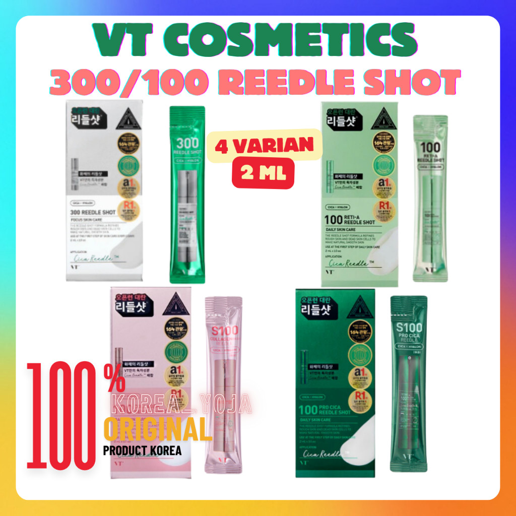 Jual VT COSMETICS 300 | 100 REEDLE SHOT Focus Skin Care | Daily Skin Care RETI-A | COLLAGEN ...