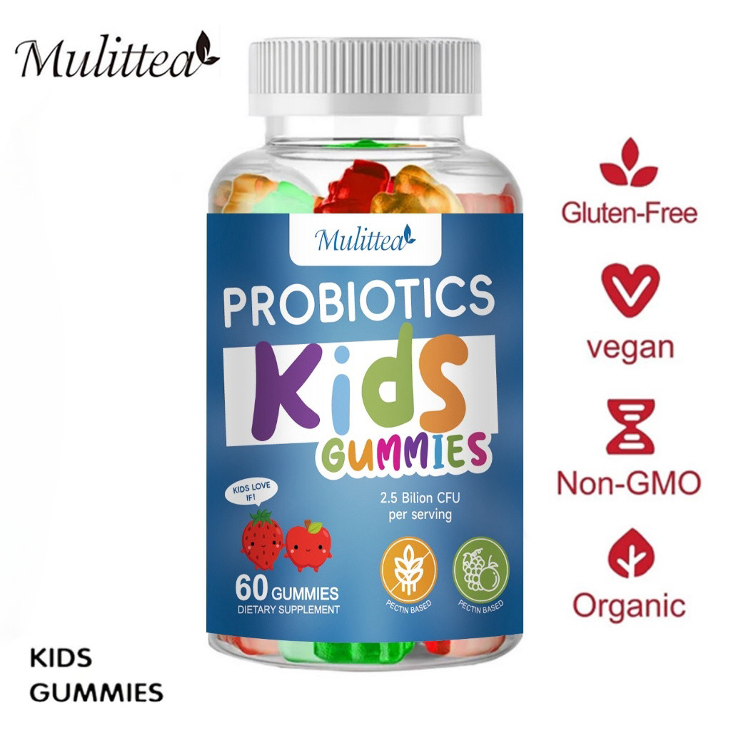 Jual Mulittea Probiotic Veggie Fiber Vitamin C Gummies for Kids ...