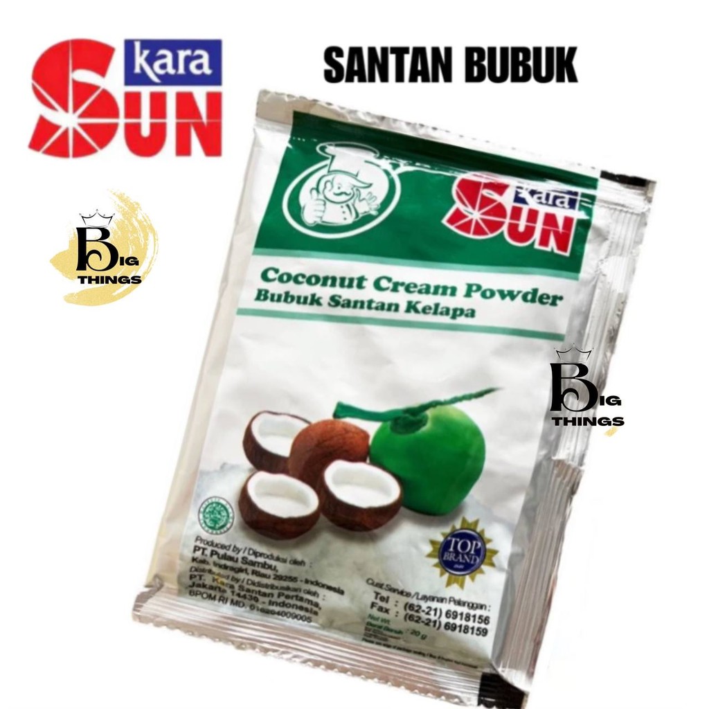 Jual Coconut Cream Powder Sun Kara Santan Bubuk 20g Santen Kara BPOM ...