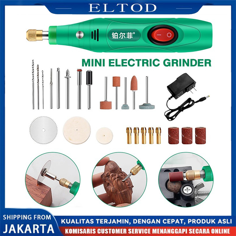 Jual NEW Bor Mini 12V DC 18000 RPM Mini Drill Electric Engraver Grinder ...