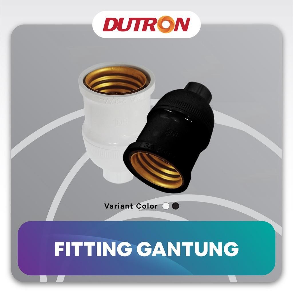 Jual DUTRON Fitting Lampu Gantung E27 Fitting Gantung HITAM PUTIH | Shopee Indonesia