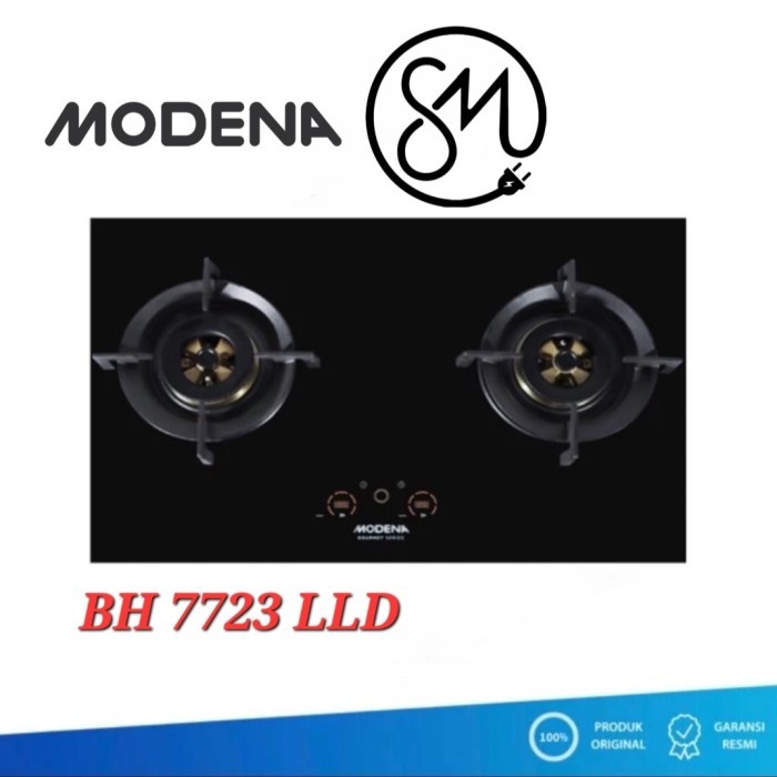Jual Kompor Gas Tanam Modena BH 7723 LLD 2 Tungku BH7723LLD HOB GOURMET | Shopee Indonesia