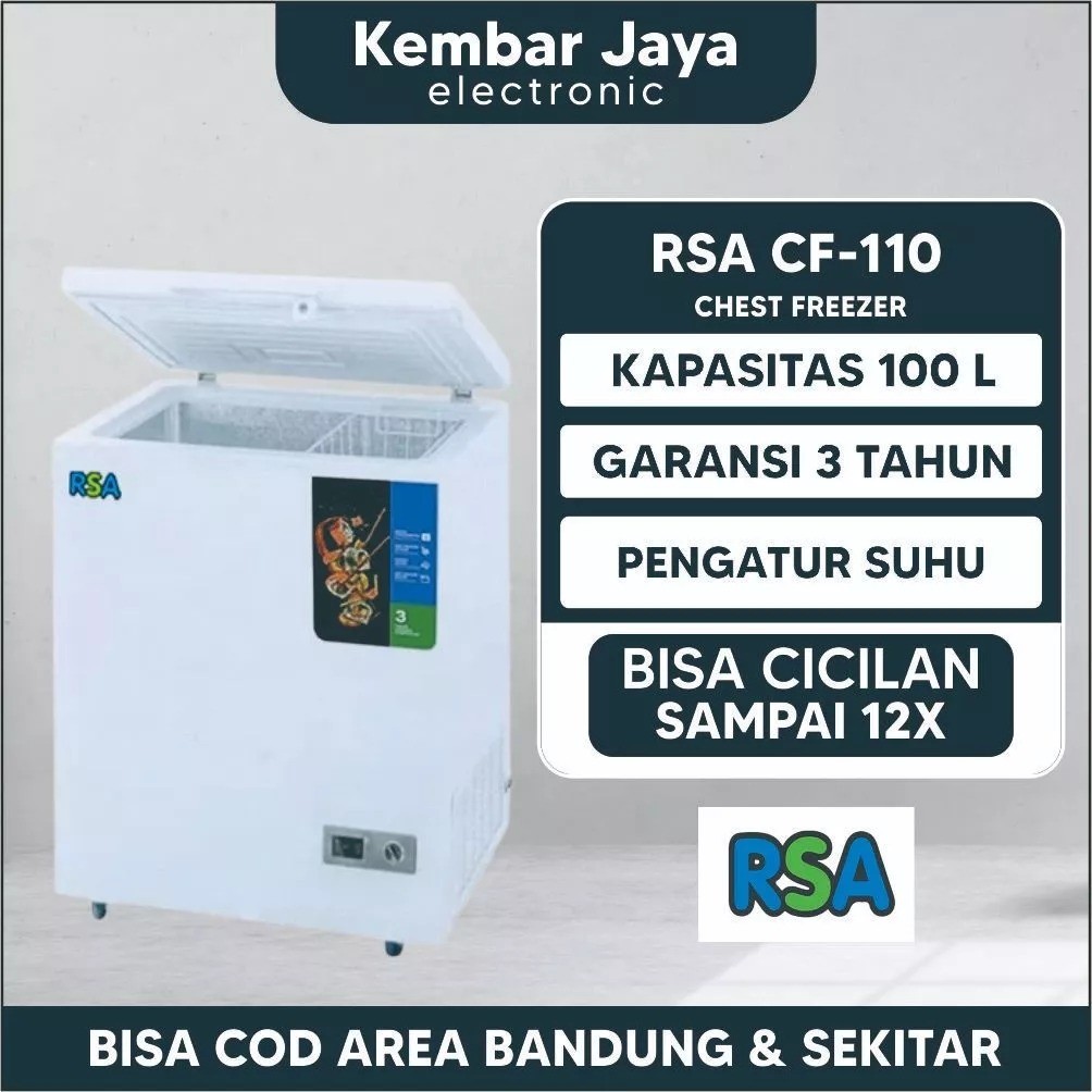 Jual CHEST FREEZER FRIGIGATE CF-100LV / MIDEA 131 HC / TCL 100 / RSA ...