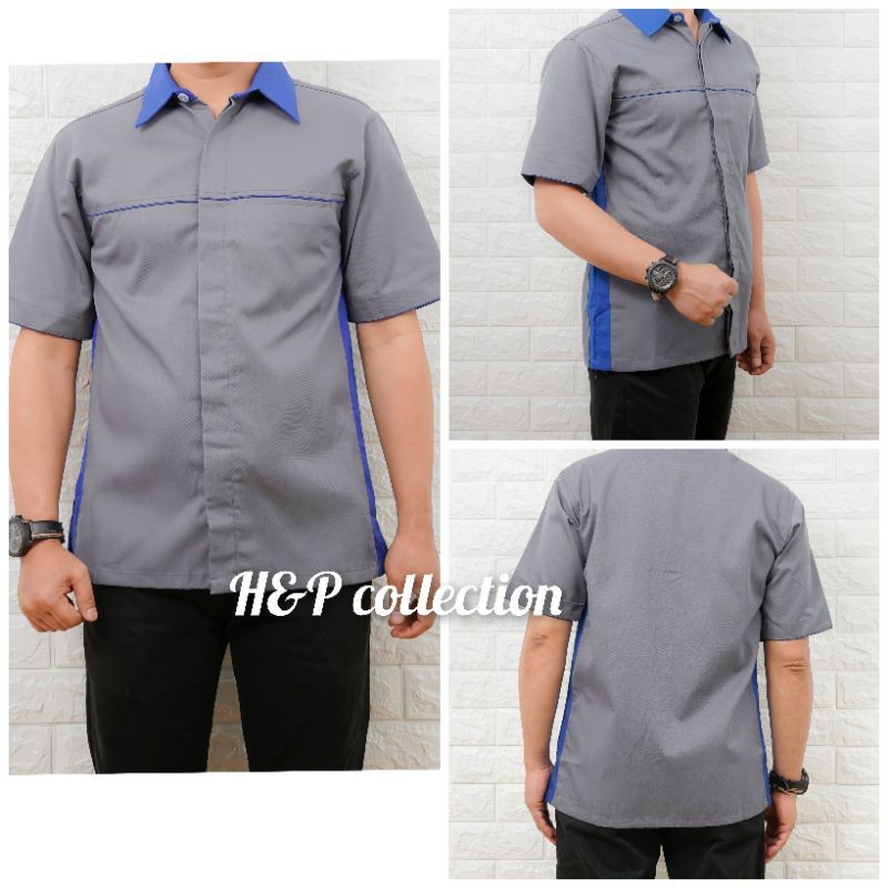 Jual DVR Baju seragam kerja lapangan, Kemeja seragam kerja, Kemeja ...