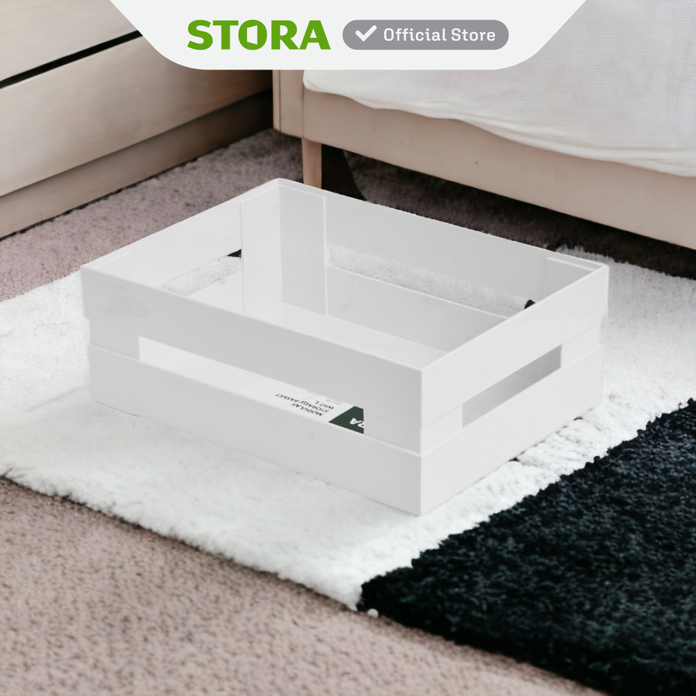 Jual Stora Keranjang Penyimpanan Modular Handle Storage Basket Kotak ...