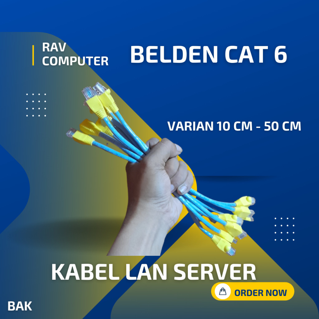 Jual KABEL LAN SERVER BELDEN GIGABYTE CAT 6 CUSTOM KUNING | Shopee ...