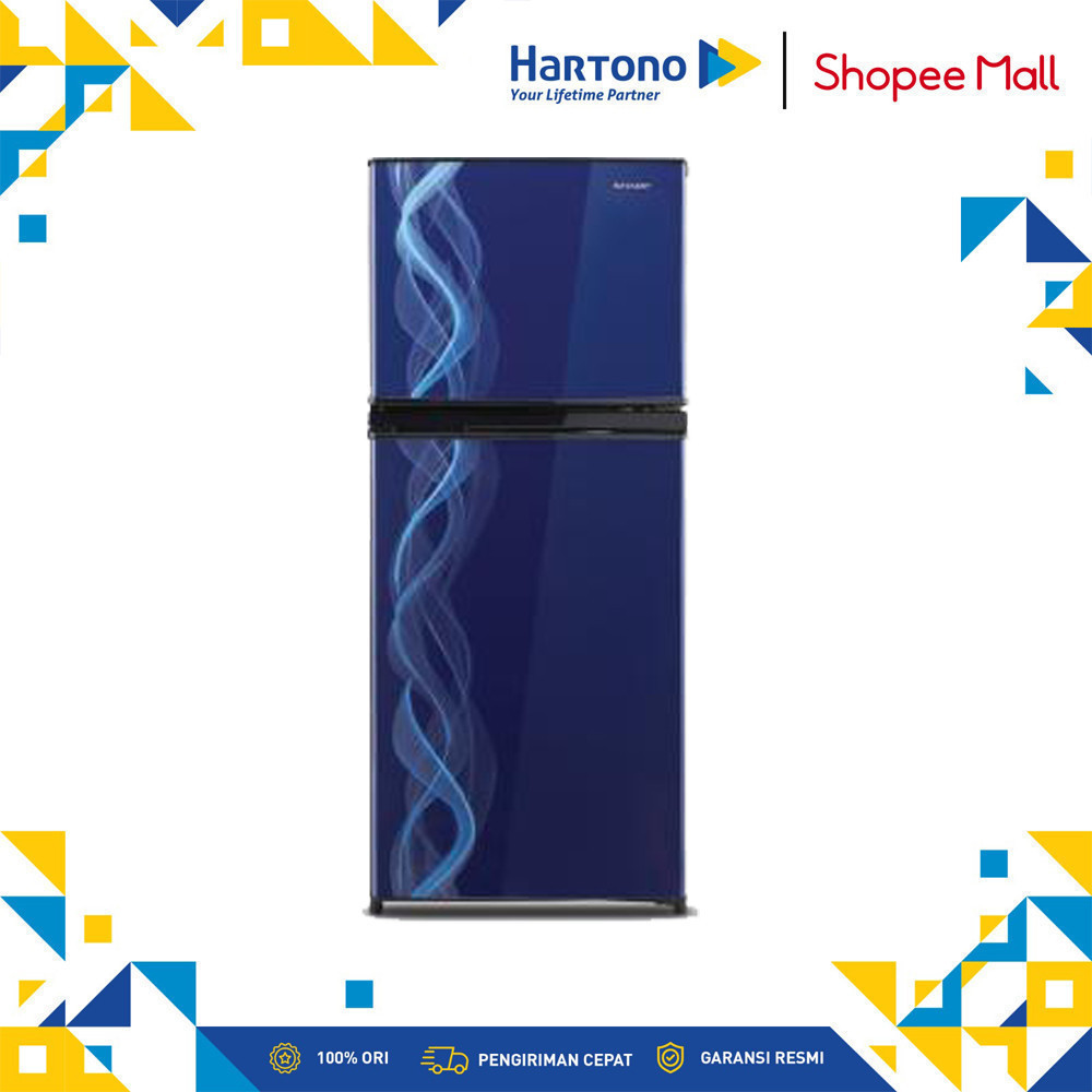 Jual Sharp Kulkas 2 Pintu Kecil Small Two Door SJ197NDVB2 | Shopee Indonesia