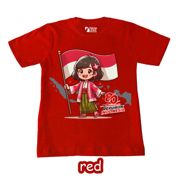 Jual (BISA INSTANT) KAOS ANAK MERDEKA [MDK18] Setelan Katun MERDEKA 17 ...