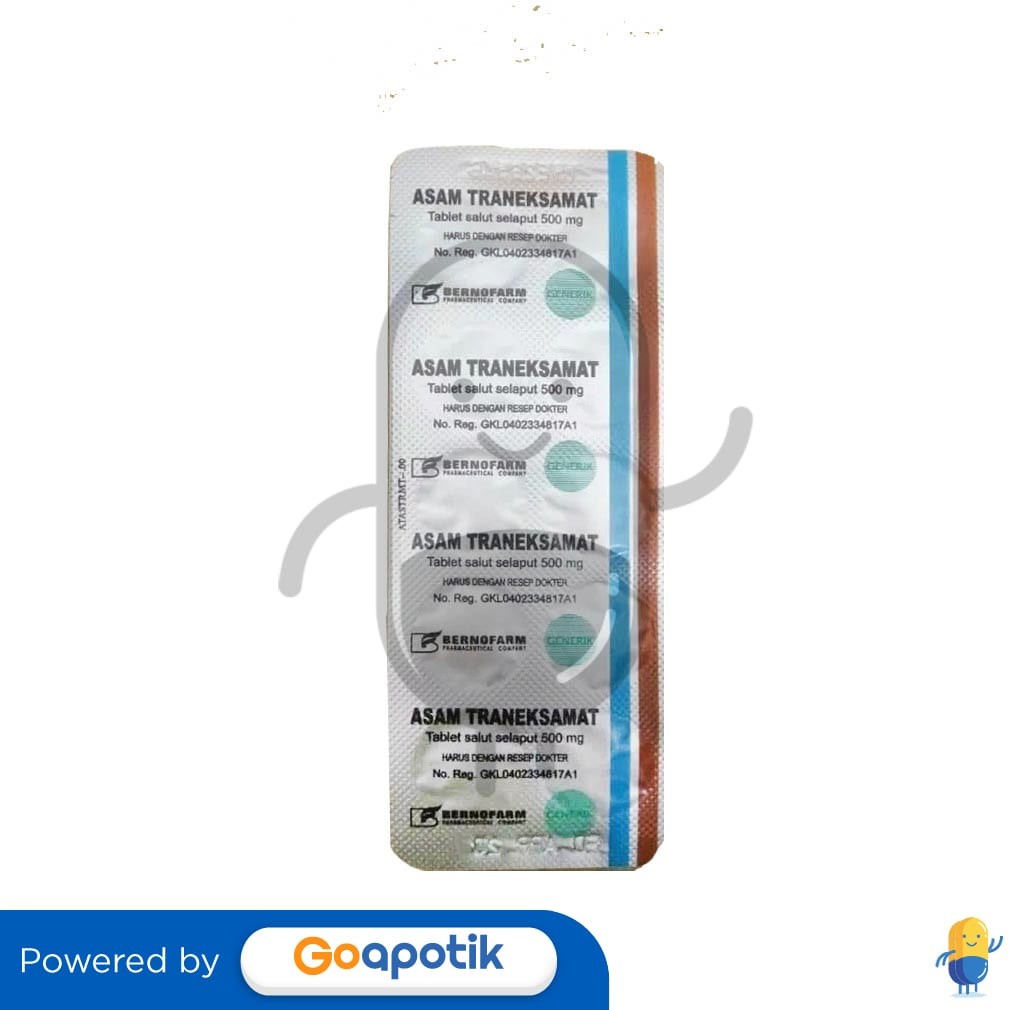 Jual Asam Traneksamat Bernofarm 500 Mg Strip 10 Tablet | Shopee Indonesia