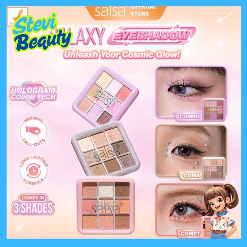 Jual SALSA Galaxy Eyeshadow Series – Palette Eyeshadow/ Make Up Douyin ...