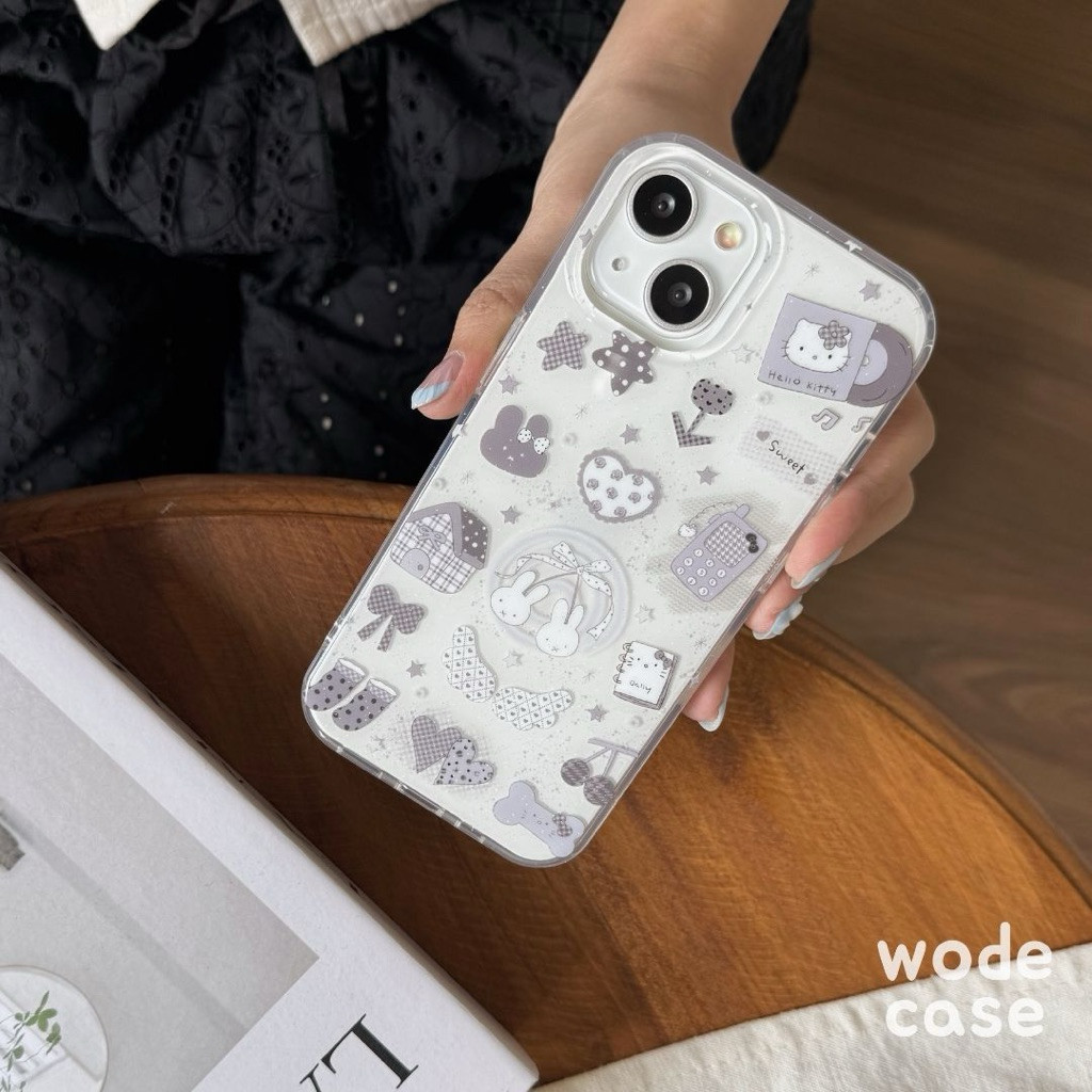 Jual WODECASE Sweet Monochrome Protective Acrylic Case dan Soft Rubber ...