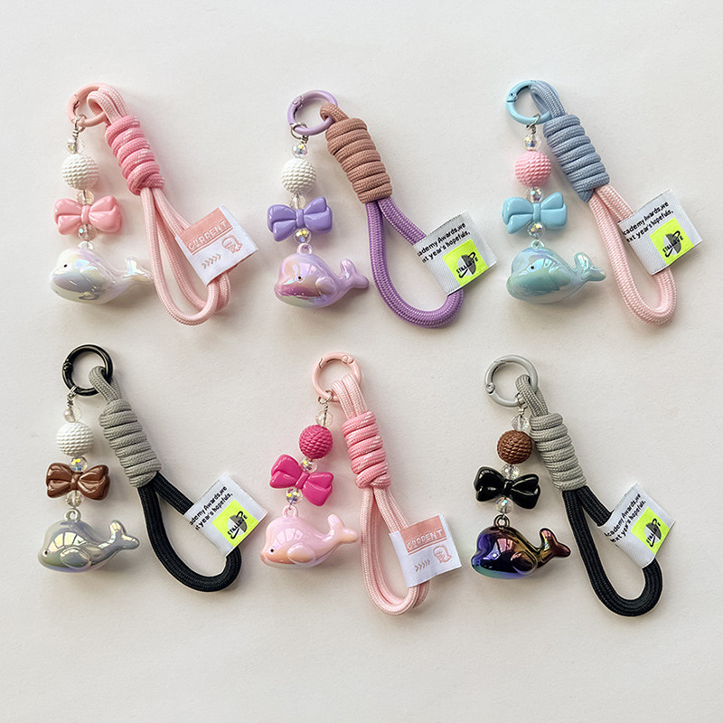 Jual Gantungan Kunci Tali lucu warna-warni akrilik Gantungan kunci tali ...