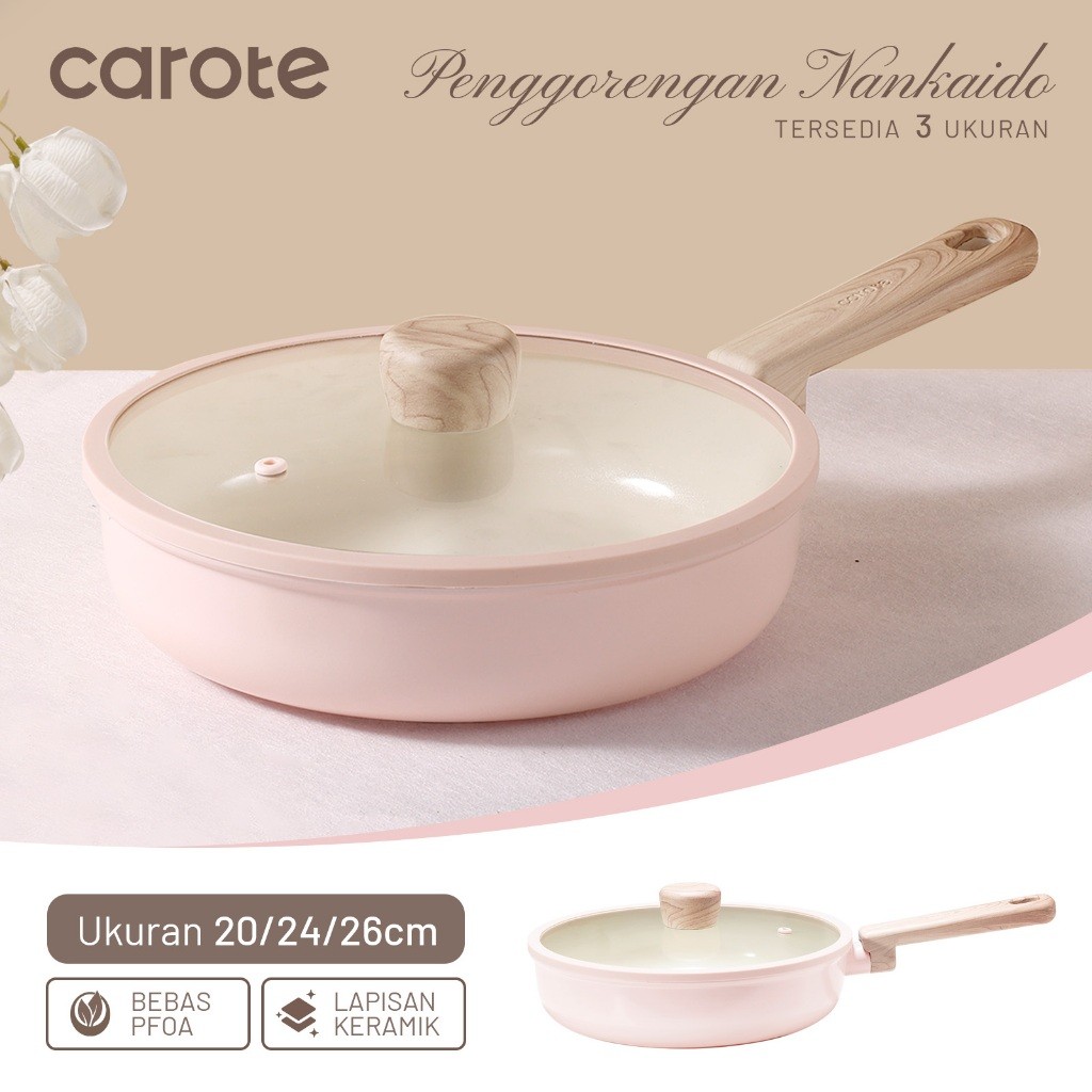 Jual Carote Wajan Penggorengan Satuan 20/24/26 Cm Lapisan Keramik Anti ...