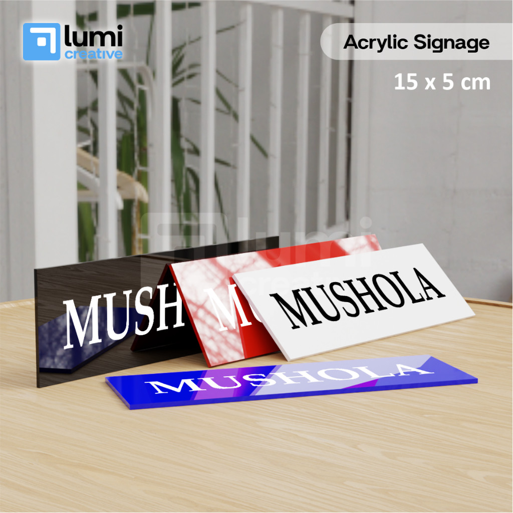 Jual Akrilik Mushola / Papan Nama Ruangan / Papan Akrilik / Acrylic ...