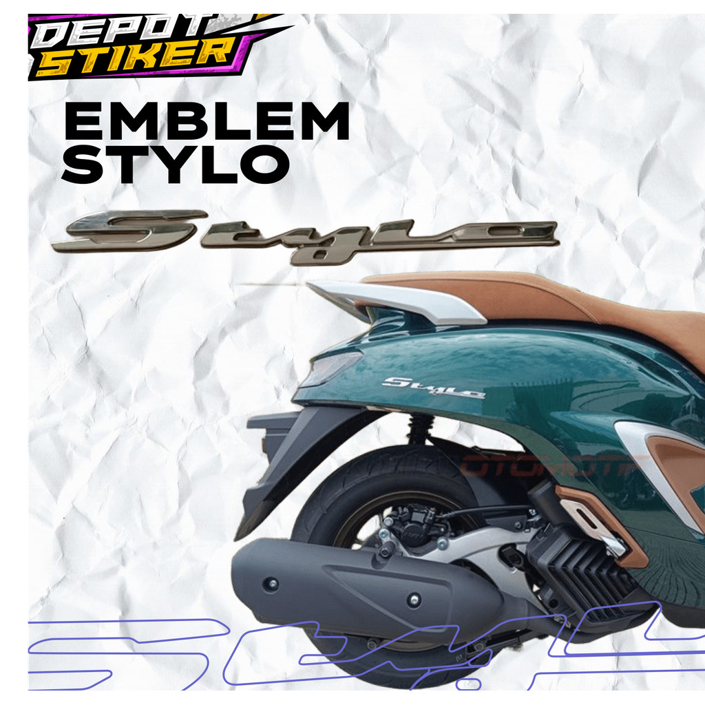 Jual Emblem Honda Stylo 160 New 2024 Ori chrome Original | Shopee Indonesia