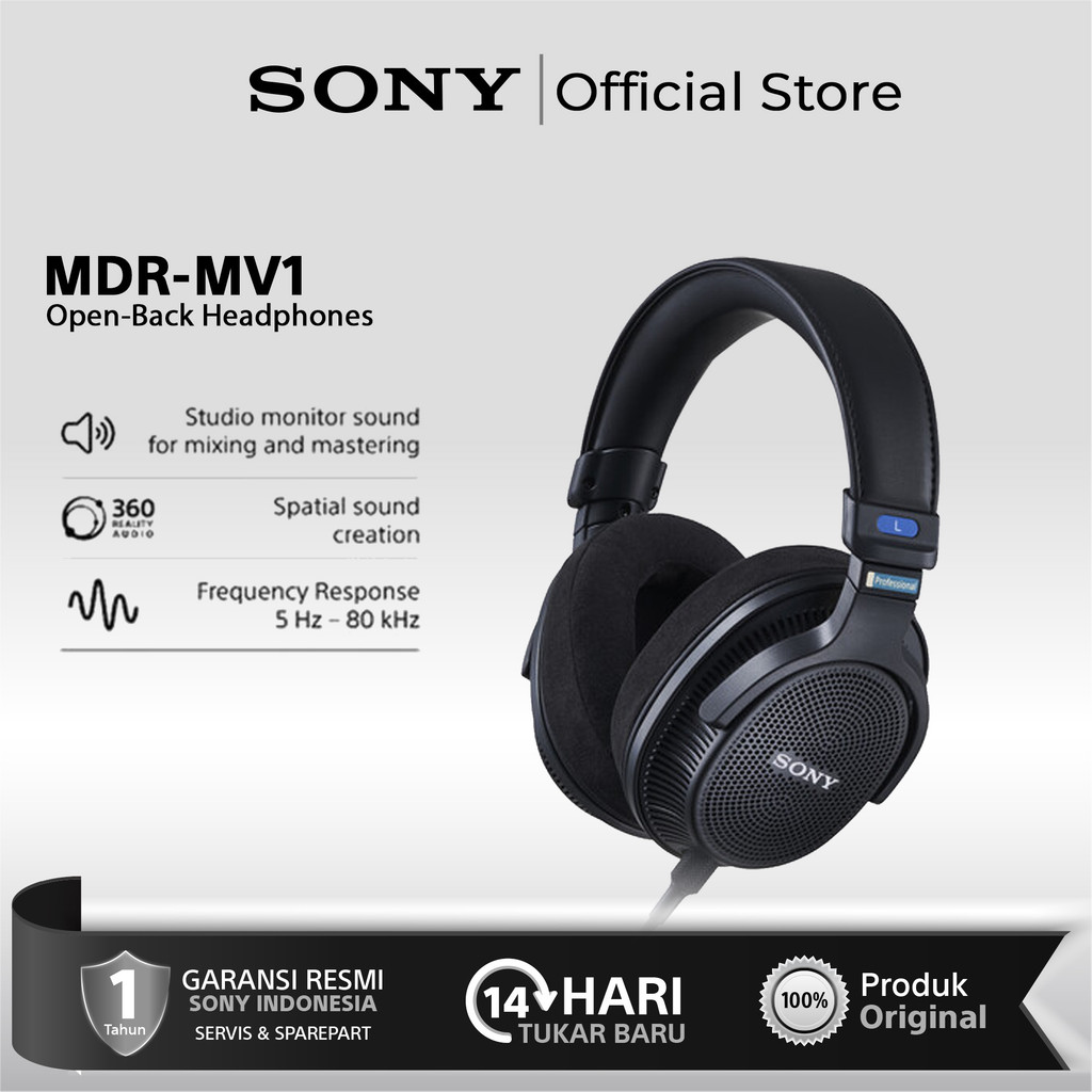 Jual SONY MDR-MV1 Open Back Studio Monitor Headphones / MDR MV1 / MV1 | Shopee Indonesia