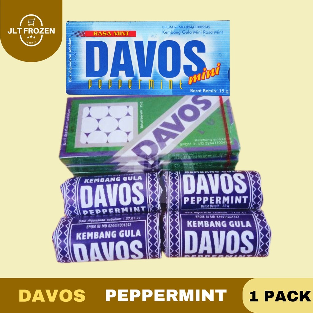 Jual Davos Permen Peppermint / Permen Jadul / Rasa Mint / Hangat / Lux ...