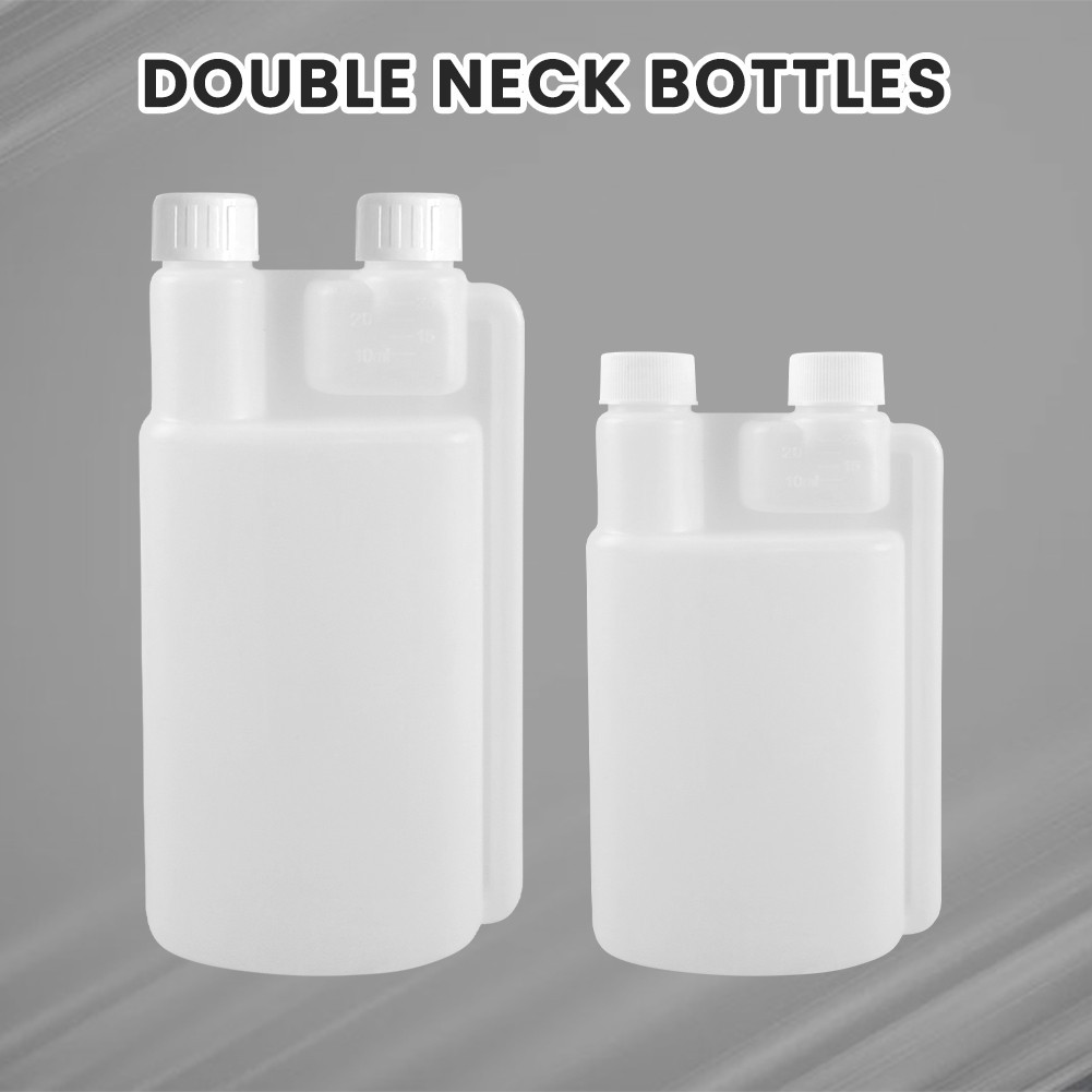 Jual 250/500ML Botol Takaran Oli Samping Motor /Double Twin Neck Bottle ...