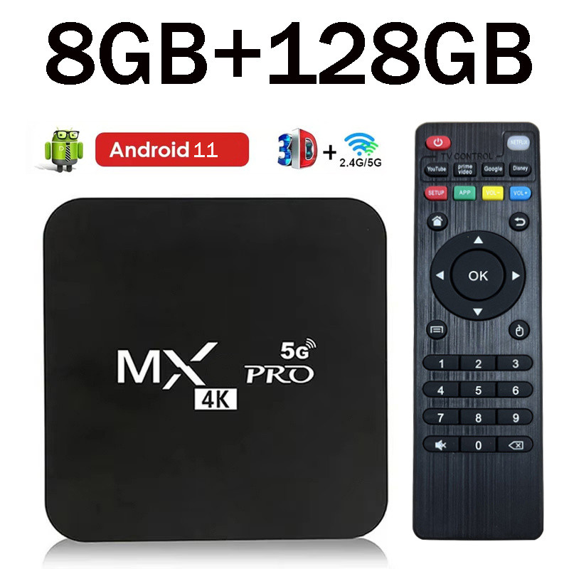 Jual MX-PRO TV Box 8GB 128GB Android 11 Support 4k HD 4G 5G Dual WiFi ...