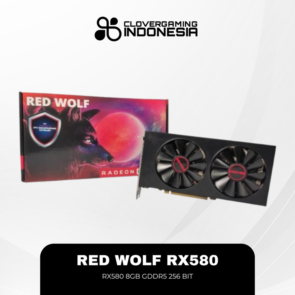 Jual Red Wolf Radeon RX580 RX 580 GDDR5 8gb VGA GPU Graphic Card Kartu ...