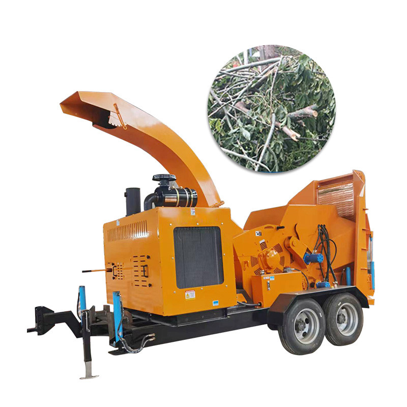 Jual Forestry Hydraulic Self Feeding 40Hp Diesel Tree Branch Leaf ...