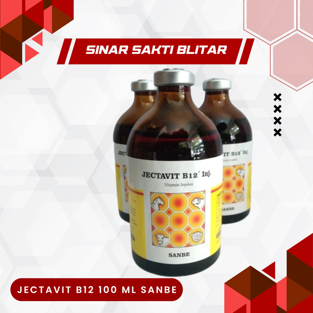 Jual JECTAVIT B12 100 ML SANBE - Vitamin B12 Semua Jenis Hewan Sapi ...