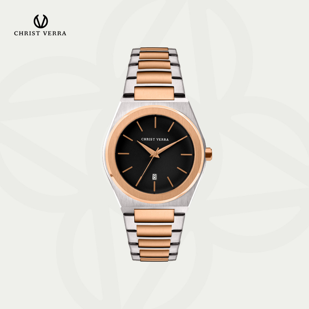 Jual Christ Verra Casual Men's Watches CV 10985G-14 BLK | Shopee Indonesia