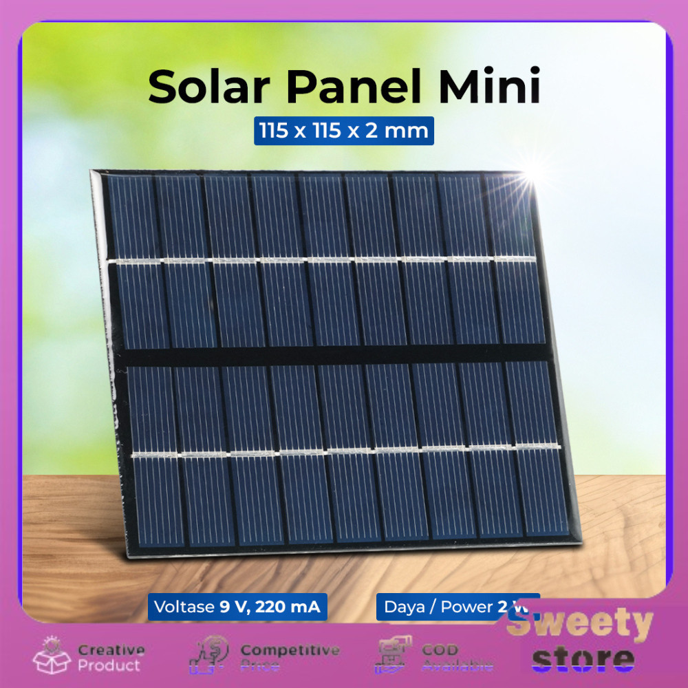 Jual PANEL SURYA Solar Panel Mini Polycrystalline Modul DIY Power Bank ...