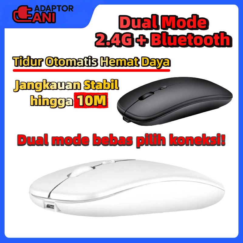 Jual [ Adaptop Ani ] MOUSE WIRELESS SLIM 2.4GHz For Windows & Mac-AP-01 ...