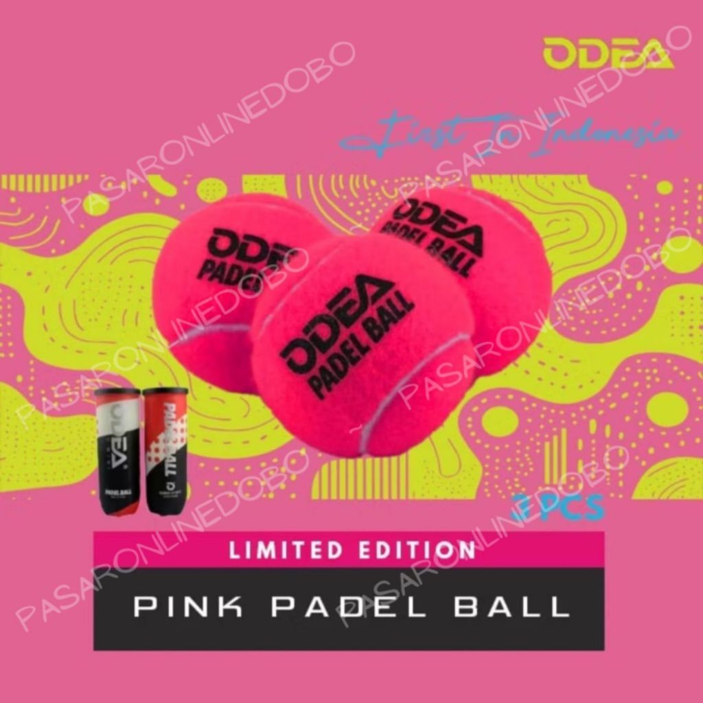 Jual ODEA pink padel ball / ODEA LIMITED EDITION PINK PADEL BALL / bola ...