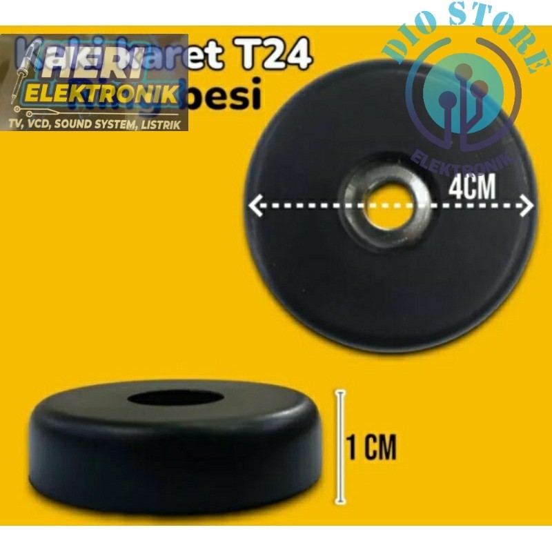 Jual (PER 4PCS) KAKI KARET BOX BESI T24 (ALAS 4cmx TINGGI 1cm) | Shopee ...