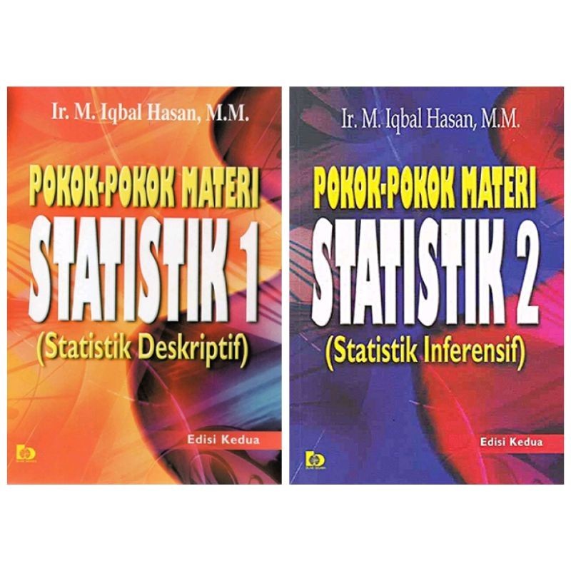 Jual Buku pokok-pokok materi statistik 1 dan 2 edisi 2 statistik ...