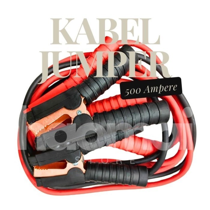 Jual Kabel Jumper Aki Mobil 500 AMP 2.5M Full Copper Booster Cable 500A Tembaga | Shopee Indonesia