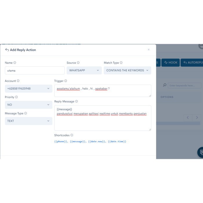 Jual WHATSAPP CHATBOT FOR BUSINESS AUTO REPLY + AI | Shopee Indonesia