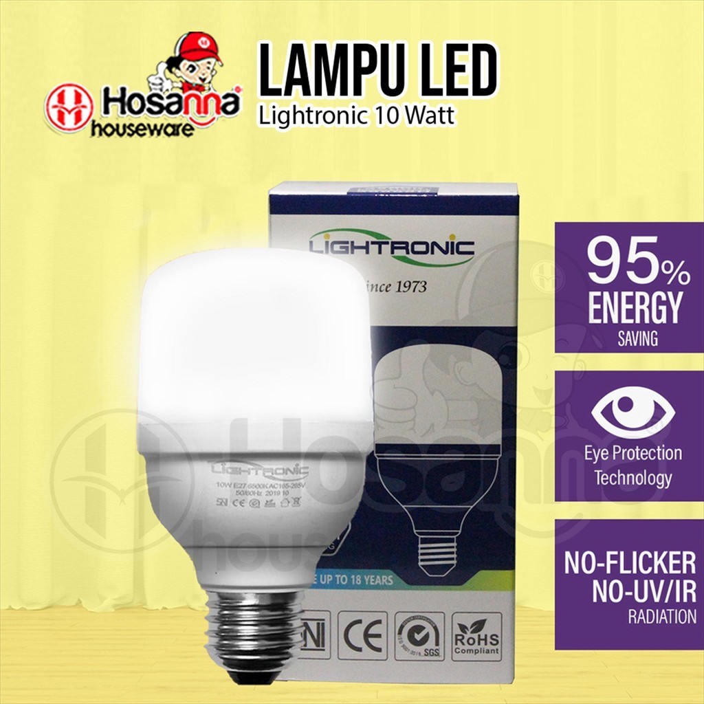 Jual LIGHTRONIC Lampu Bohlam LED 10 Watt / Lampu Bulb LED | Shopee ...
