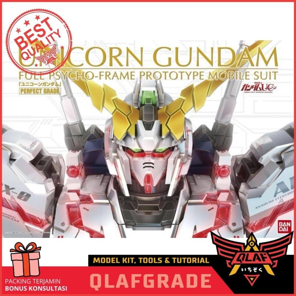 Jual PG UNICORN GUNDAM BANDAI RX-0 Full Psycho Frame 1/60 Perfect Grade | Shopee Indonesia