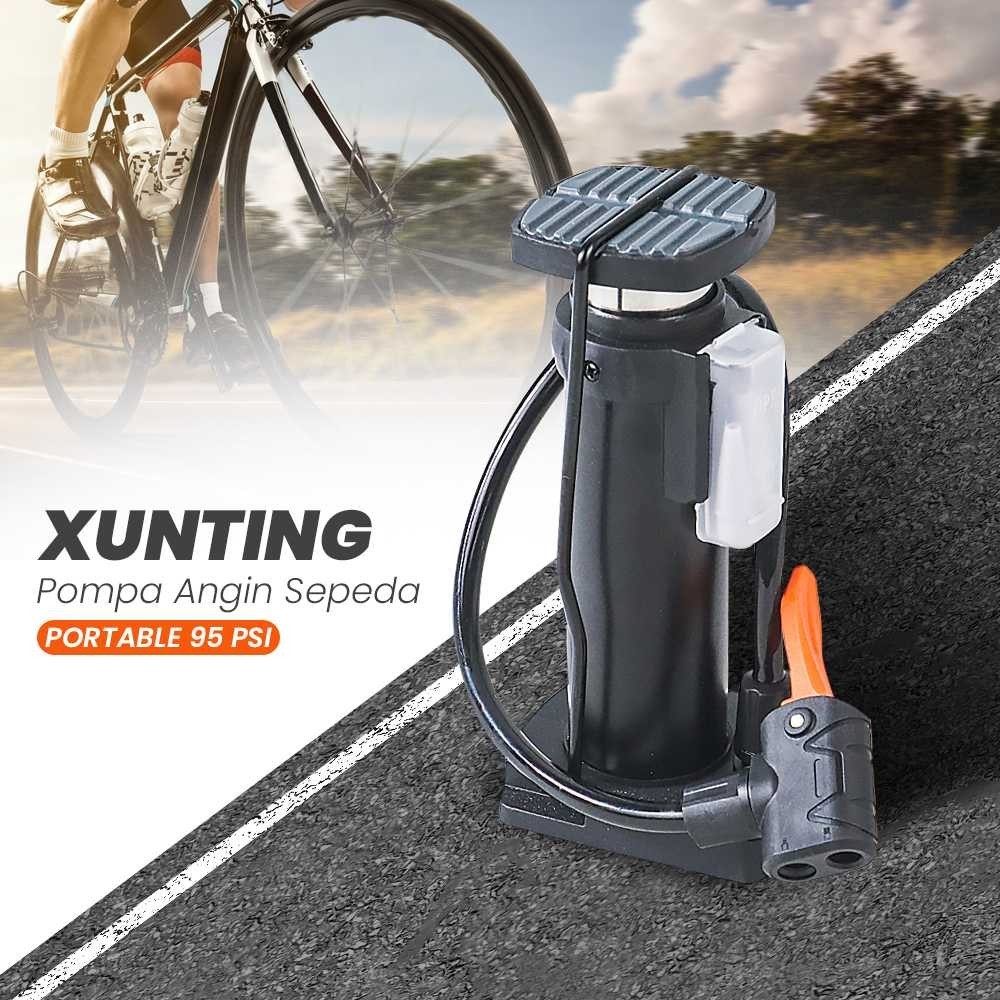 Jual XUNTING Pompa Angin Sepeda Serbaguna Portable Pump 95 PSI - XT405 ...