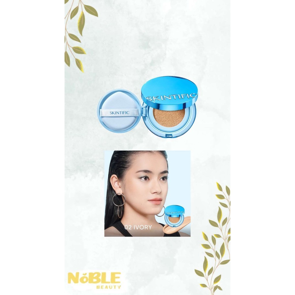 Jual Skintific cushion velvet 02 ivory | Shopee Indonesia