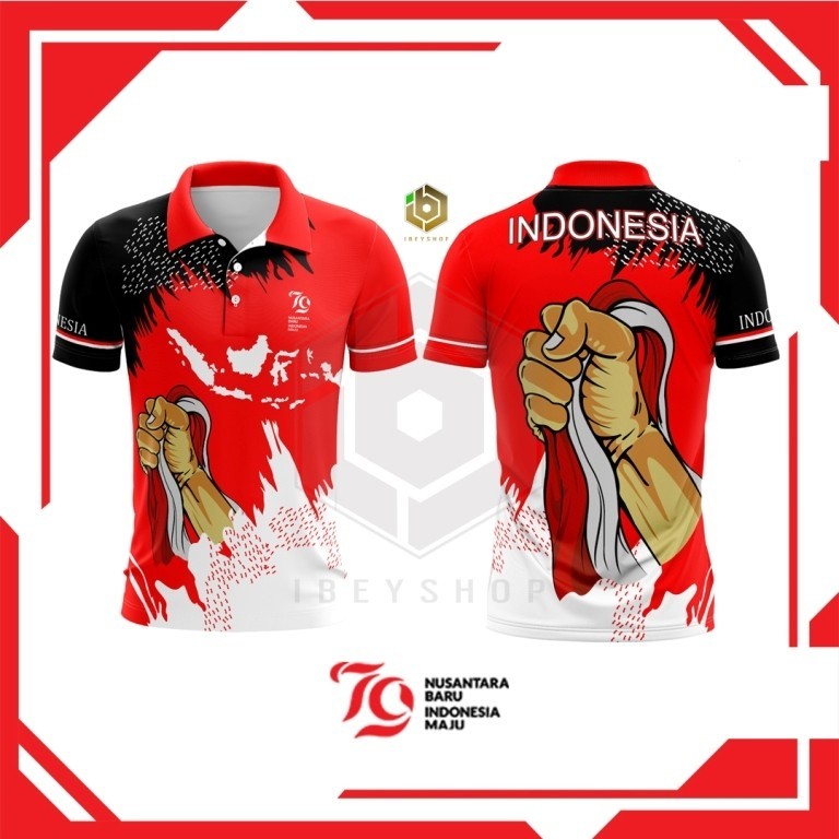 Jual Baju Polo Kaos HUT RI 79 17 AGUSTUS 2024 DIRGAHAYU INDONESIA Fullprint Sublime 08// PRODUK ...