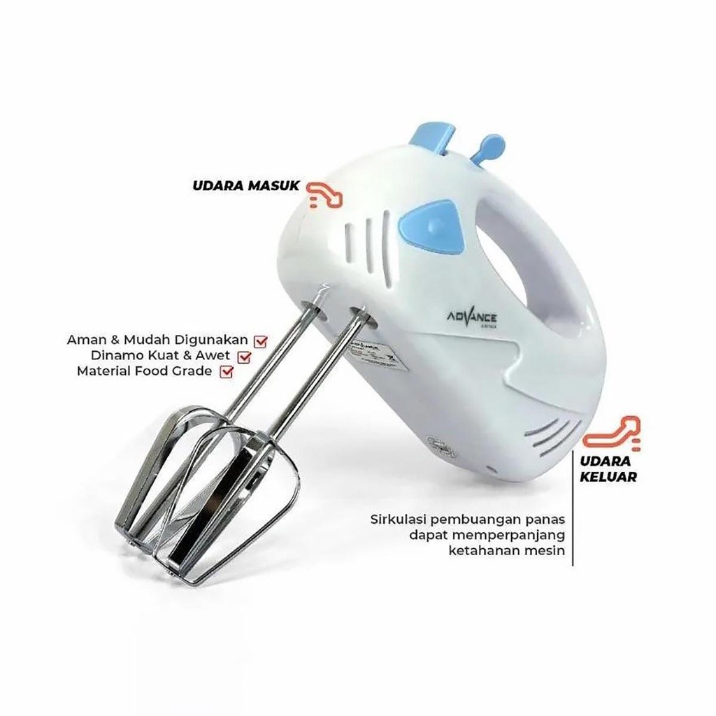 Jual Hand Mixer Advance MX-233 Portable Pengaduk Otomatis Alat Pengocok ...