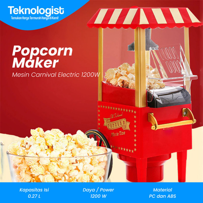 Jual Mesin POPCORN Electric Maker Hot Air Corn Machine 1200W | Shopee ...