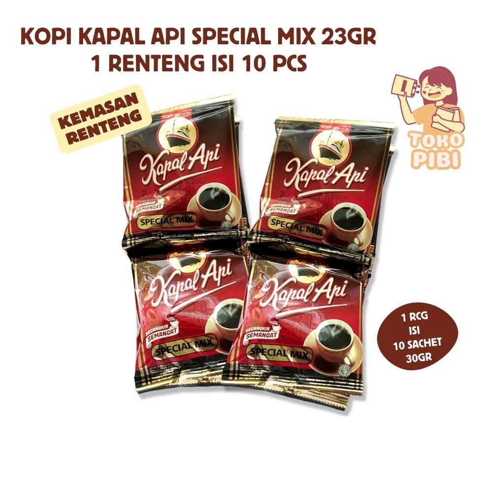 Jual Kapal Api Special Mix Kopi 23gr x 10 sachet kemasan Renteng(RCG) | Shopee Indonesia