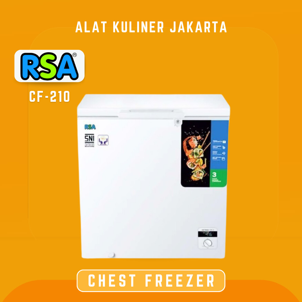 Jual RSA CF 210 CF-210 CHEST FREEZER BOX CHEST FREEZER 200 LITER ...