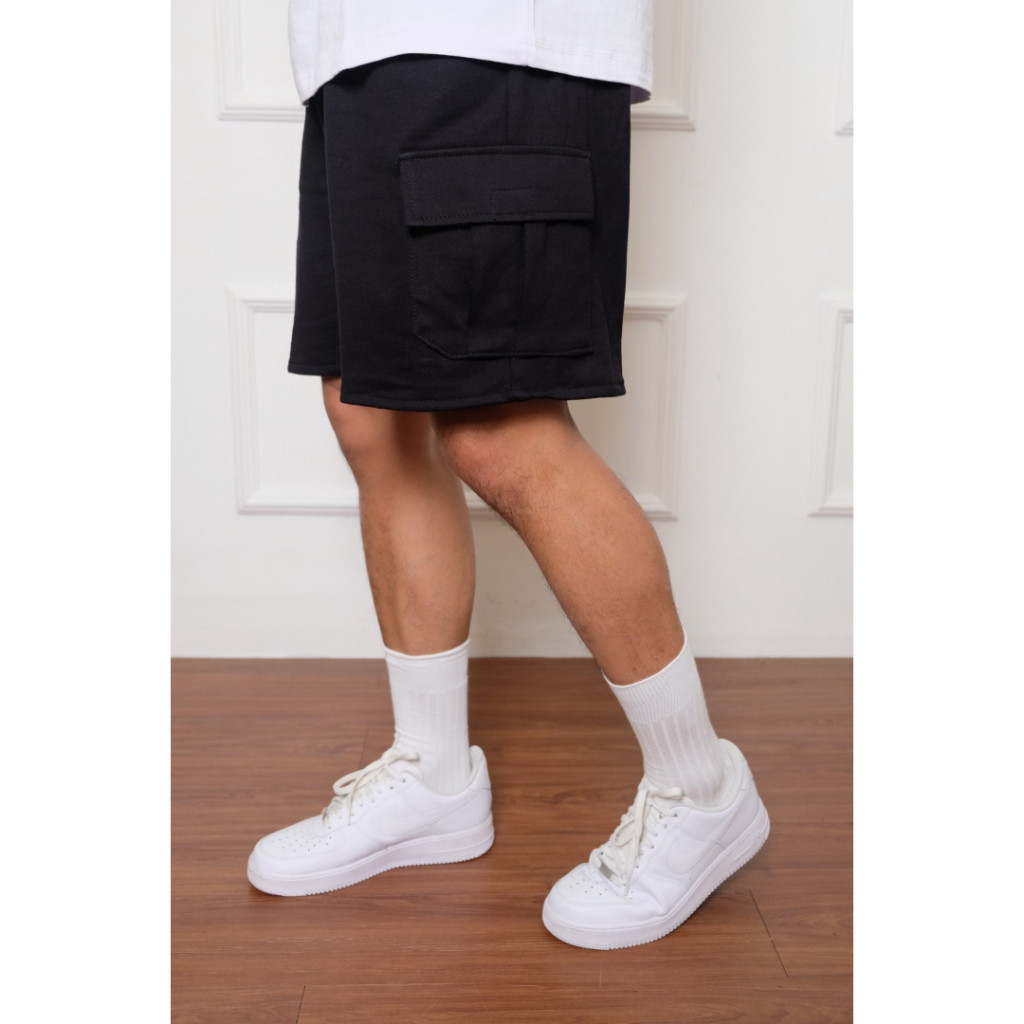 Jual Black Cargo Short Pants (Celana Cargo Pendek Hitam) | Shopee Indonesia