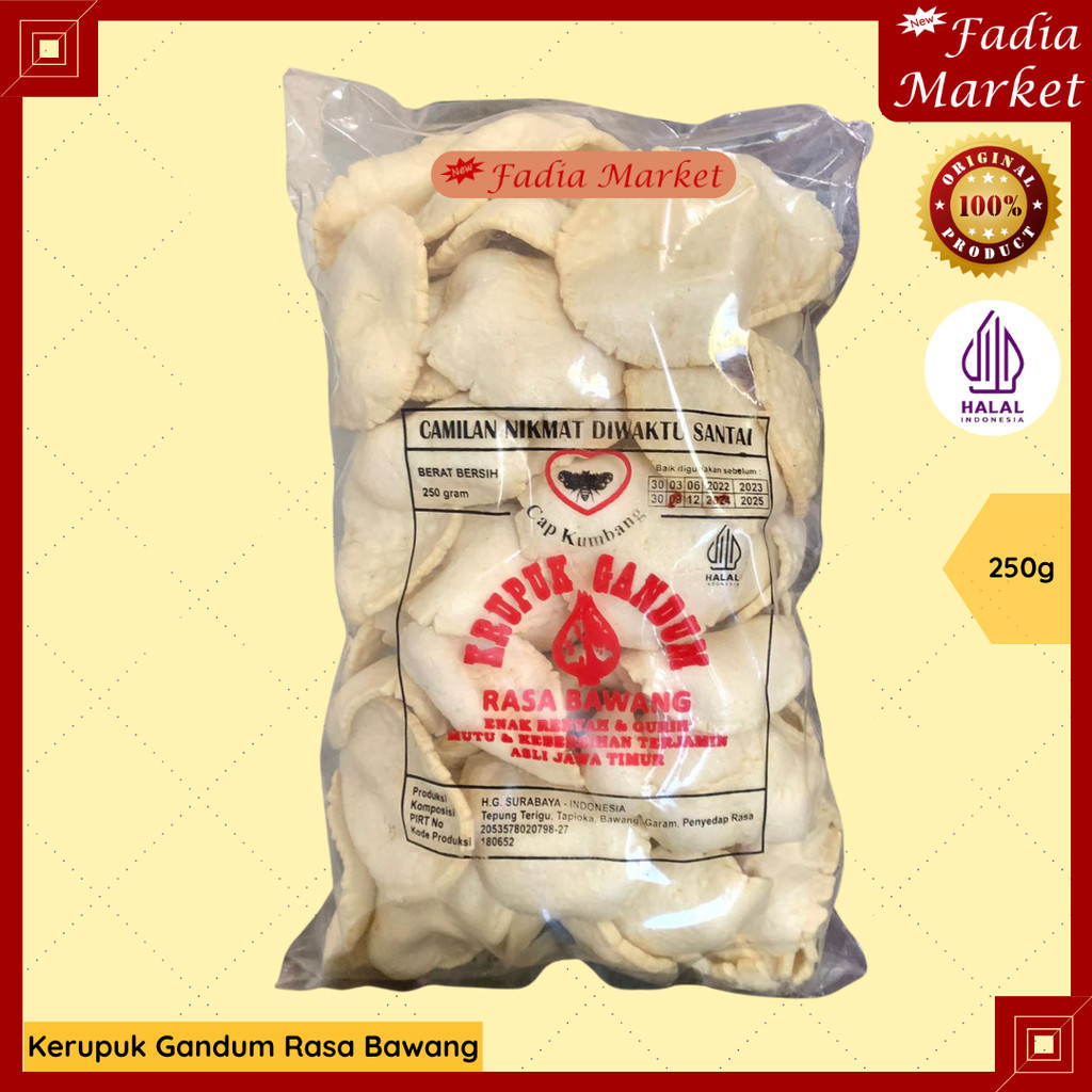 Jual Kerupuk Gandum Rasa Bawang Matang 250g | Shopee Indonesia