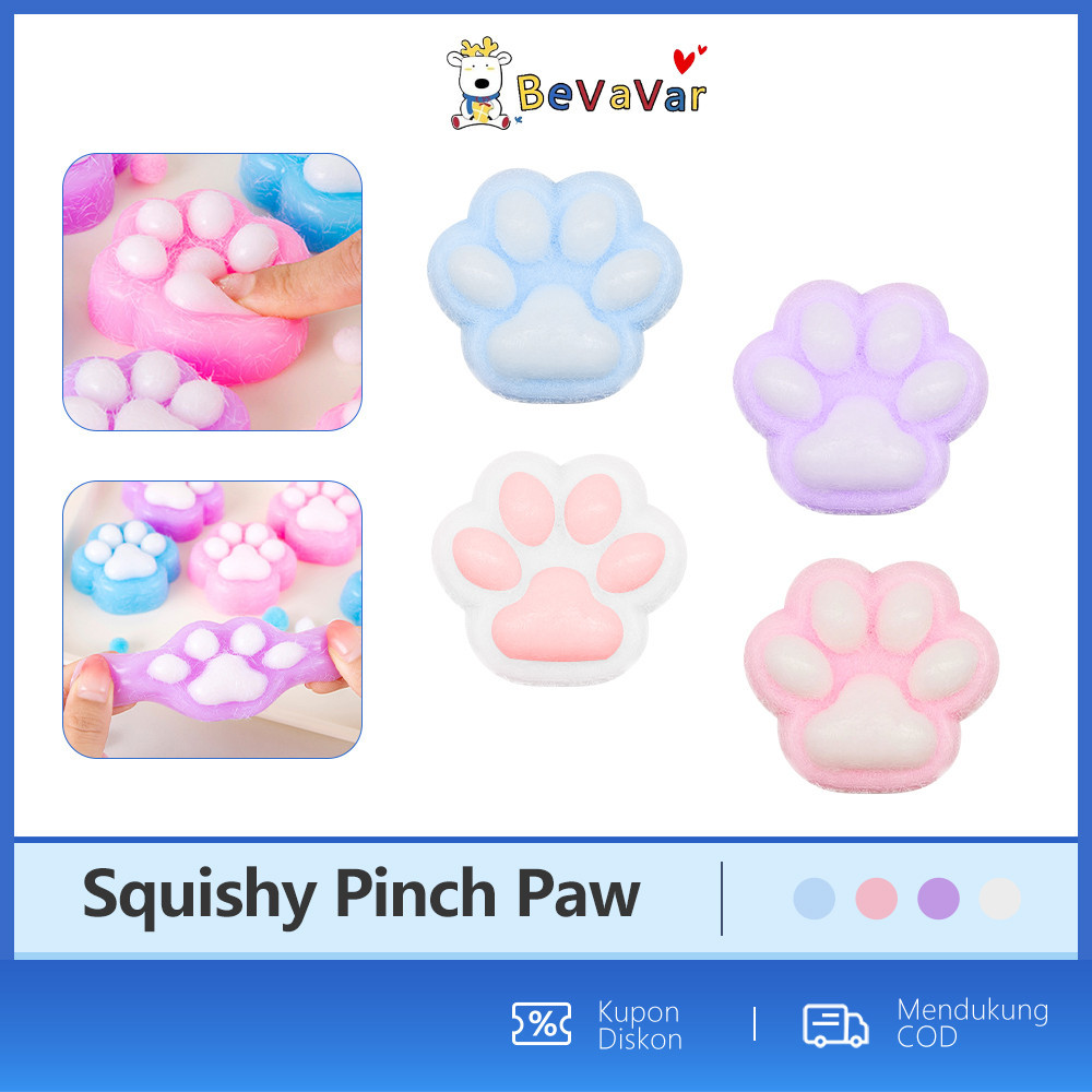 Jual BEVAVAR Taba Squishy Paw Mini Fun Toys Cat Paw Stress Relief Toy | Shopee Indonesia